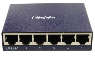 Bytecc 5+1-Port Compact Network 10/100 Ethernet Mini Switch Box with ...