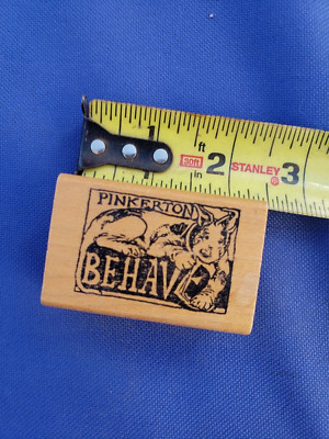 1992 KIdstamps Steven Kellogg 1180 Pinkerton Behave rubber stamp | eBay