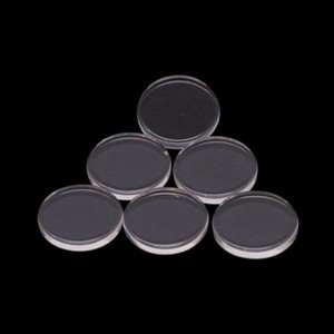 20mm Circular Clear Round Flat Glass Disc Cabochons | eBay