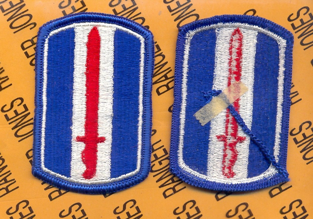 US Army 193rd Infantry Brigade dress uniform shoulder patch m/e | eBay