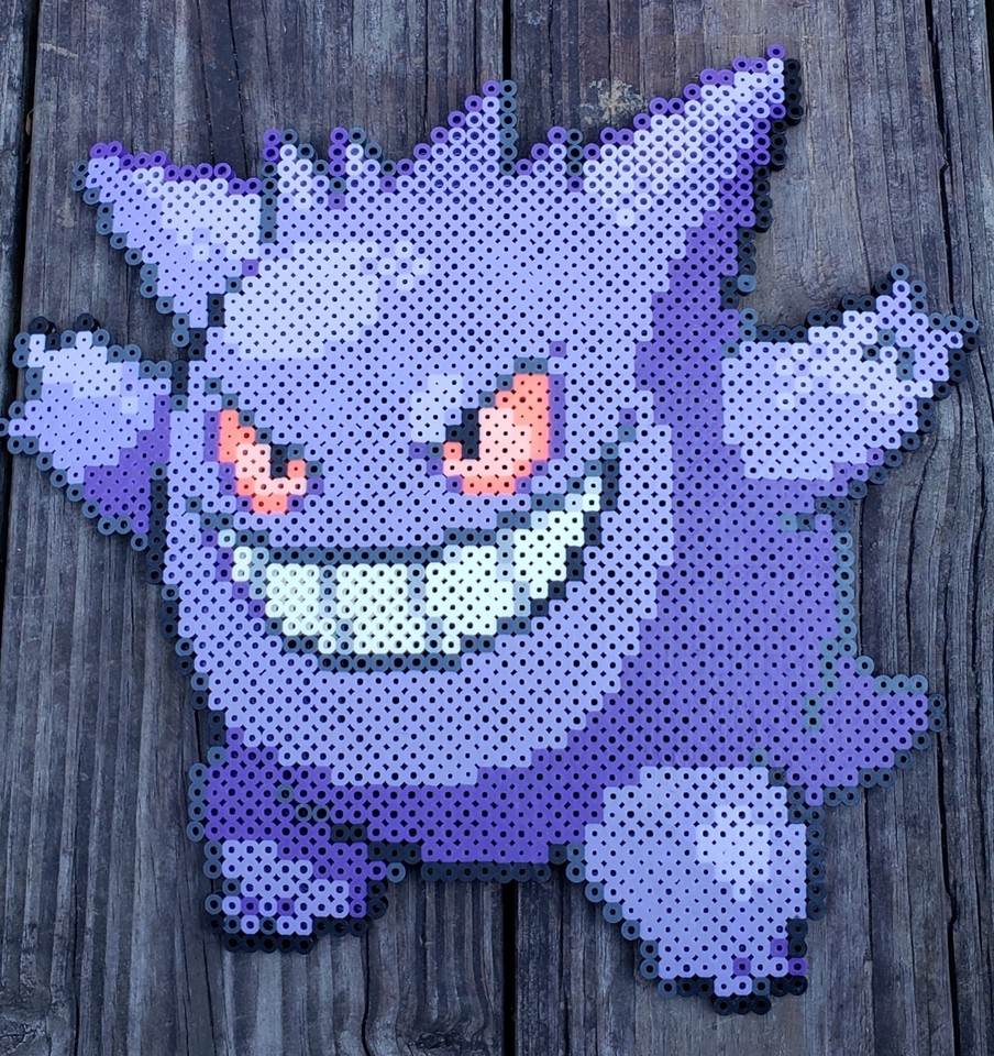 Gengar Pokémon Pixel Art Perler Bead Art | eBay