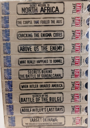 Time Life Video Secrets of WWII 10 Part VHS Set Sealed New 764315059039 ...