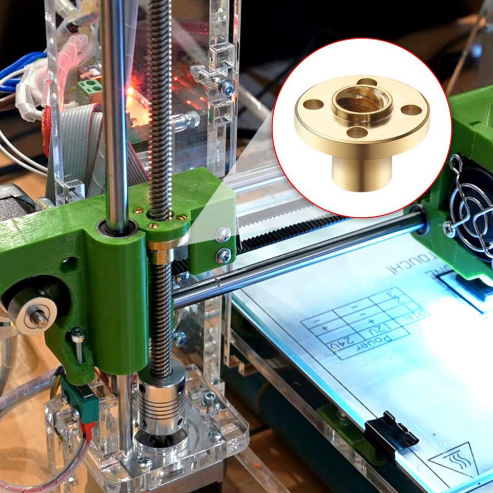 4 Pcs Glue Stick Bolts 3d Printer DIY Trapezoidal Screw Nut | eBay