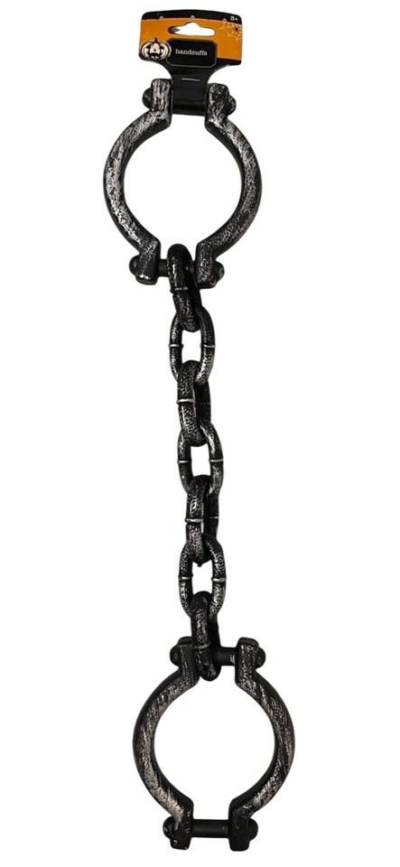 Prisoner Shackles Handcuffs Prop Halloween Costume Inmate Zombie 20 ...