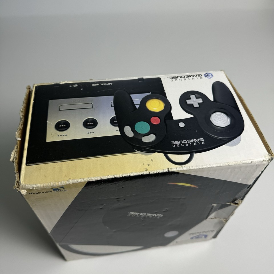 Nintendo Gamecube Jet Black Console BOX ONLY No Inserts See Pics for ...