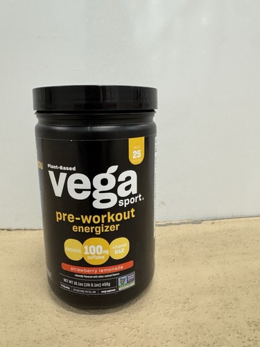 Vega Sport Pre-Workout Energizer, Strawberry Lemonade 16.1 oz-Sealed ...