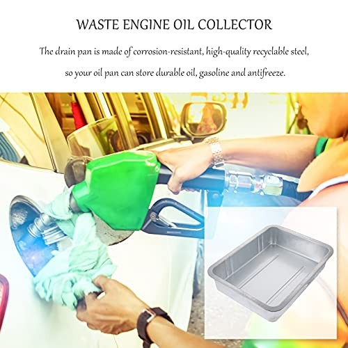 Oil Drip Pan Steel Oil Drain Pan Drip Tray Heavy Duty Oil Tray Seamless ...