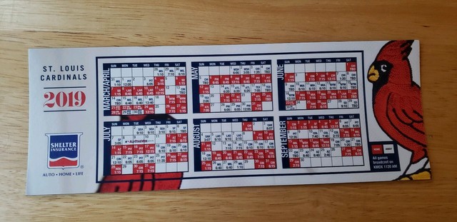 2019 St Louis Cardinals Mlb Schedule | semashow.com