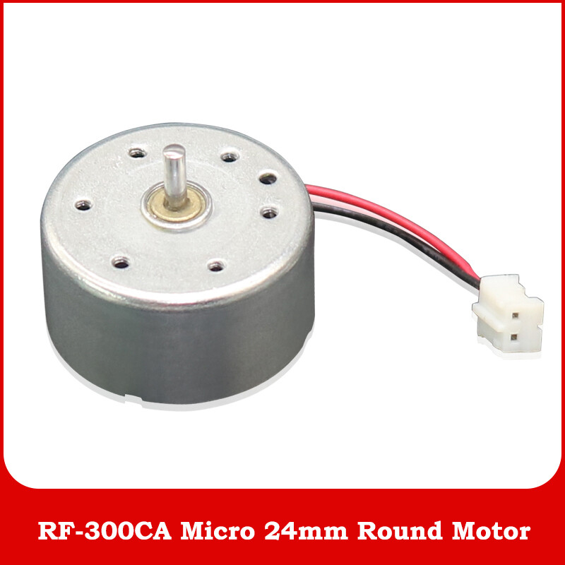 RF-300CA DC 3V 5V 6V 12000RPM Micro Mini 24mm Round Solar Power Motor ...