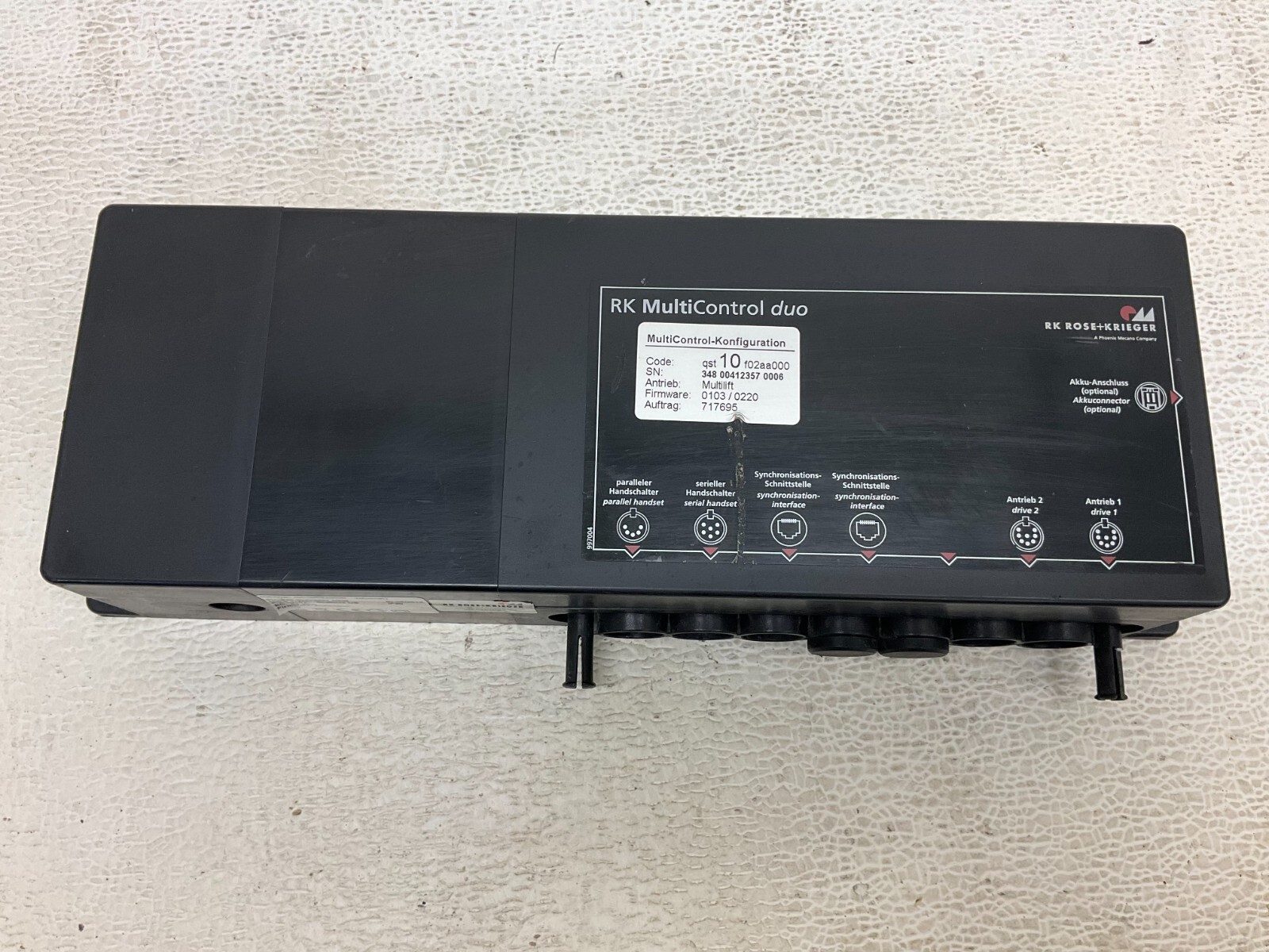 RK ROSE+KRIEGER QST-10-F02AA000 RK MultiControl duo Controller QST10 ...