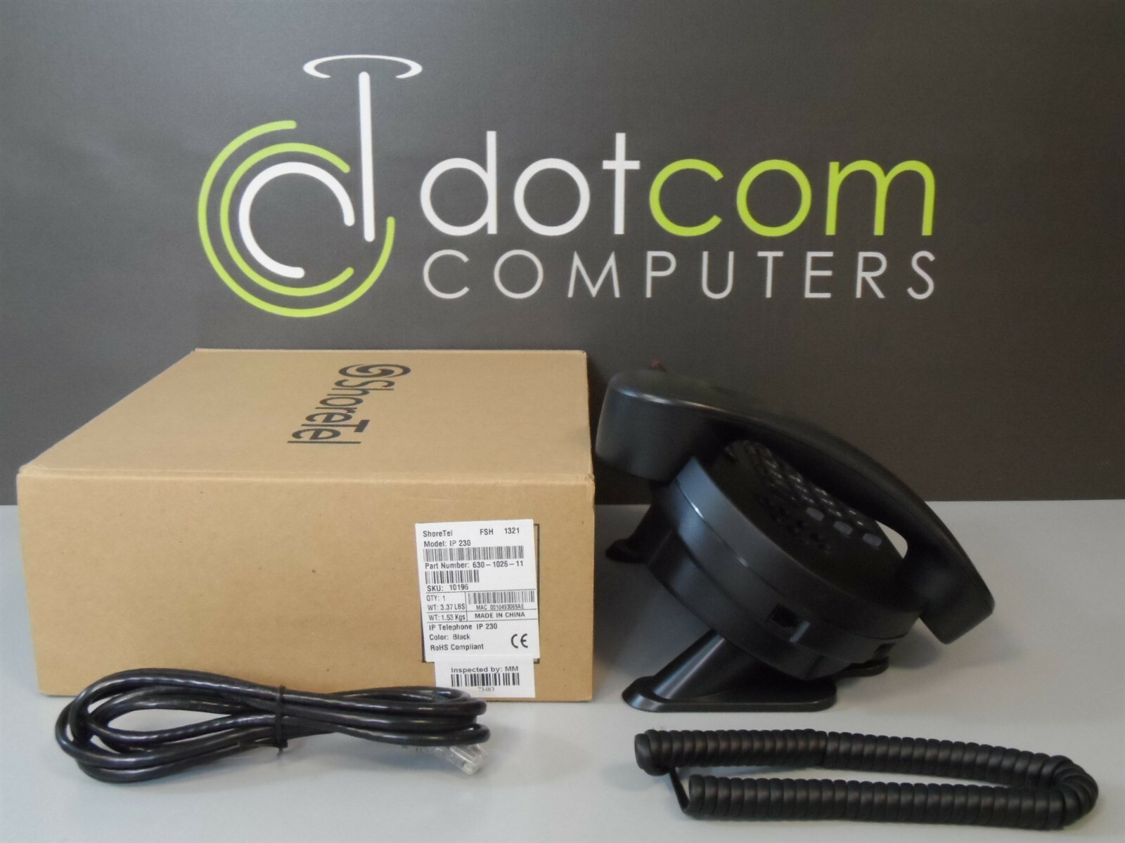 Shoretel IP 230 VOIP IP230 Shorephone Black Display New in Box Matching ...