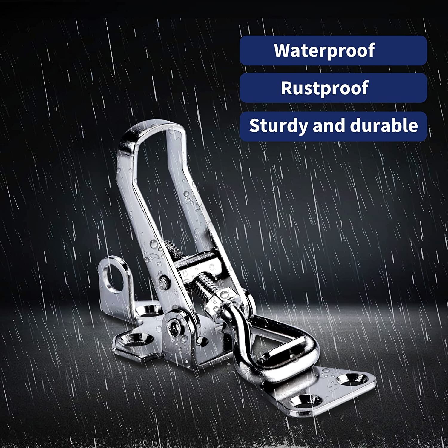 2X Marine Adjustable Clamp Hatch Hinge Stainless Steel Clamp-Locking ...