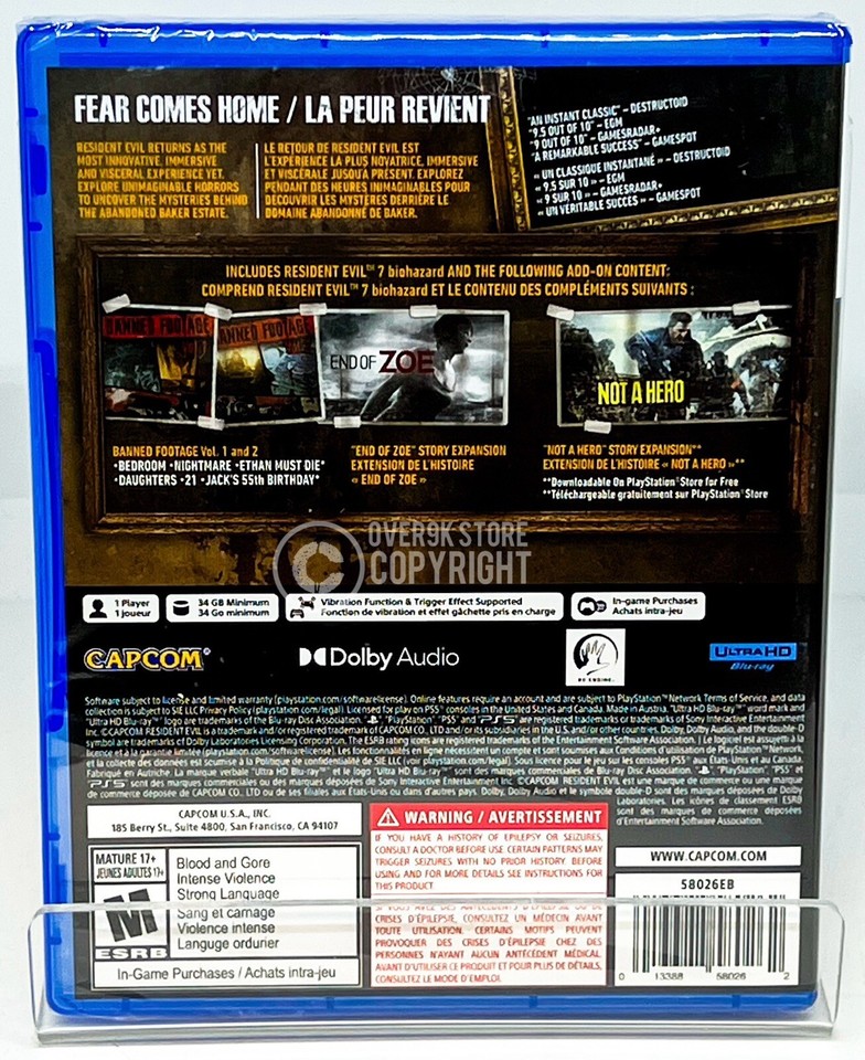 Resident Evil Bundle 2 + 3 + 7 Gold Edition - PS5 - Brand New | Factory ...