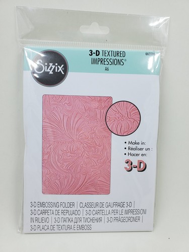 Sizzix 3D Textured Impressions A6 Abstract Flowers Embossing Folder ...