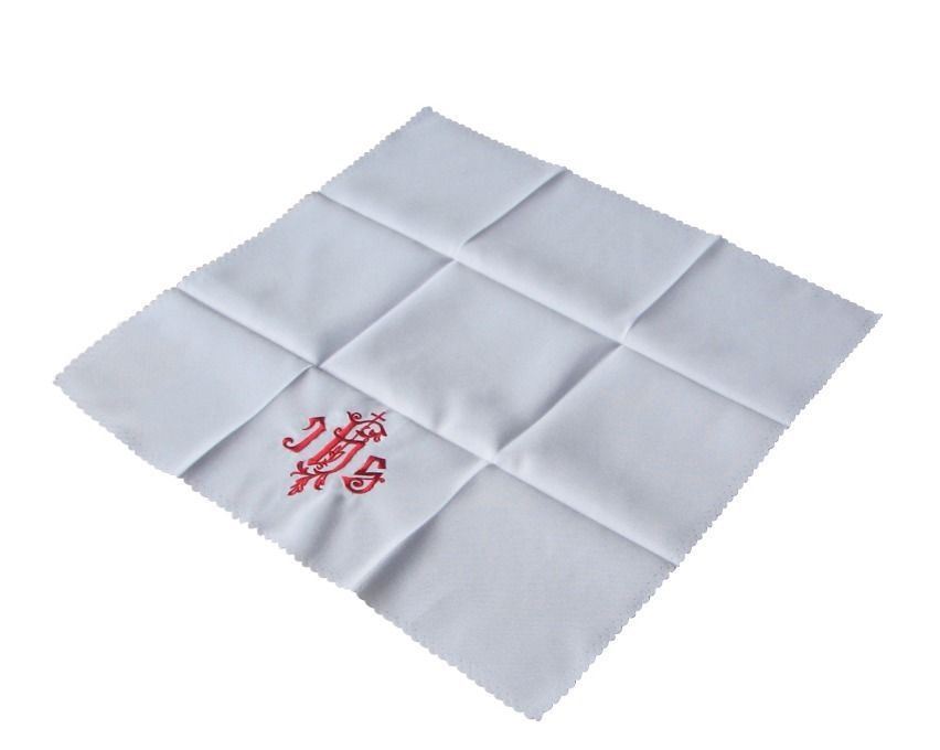 Holy Catholic Church Altar Corporal Square Chalice IHS Embroidery Cloth ...