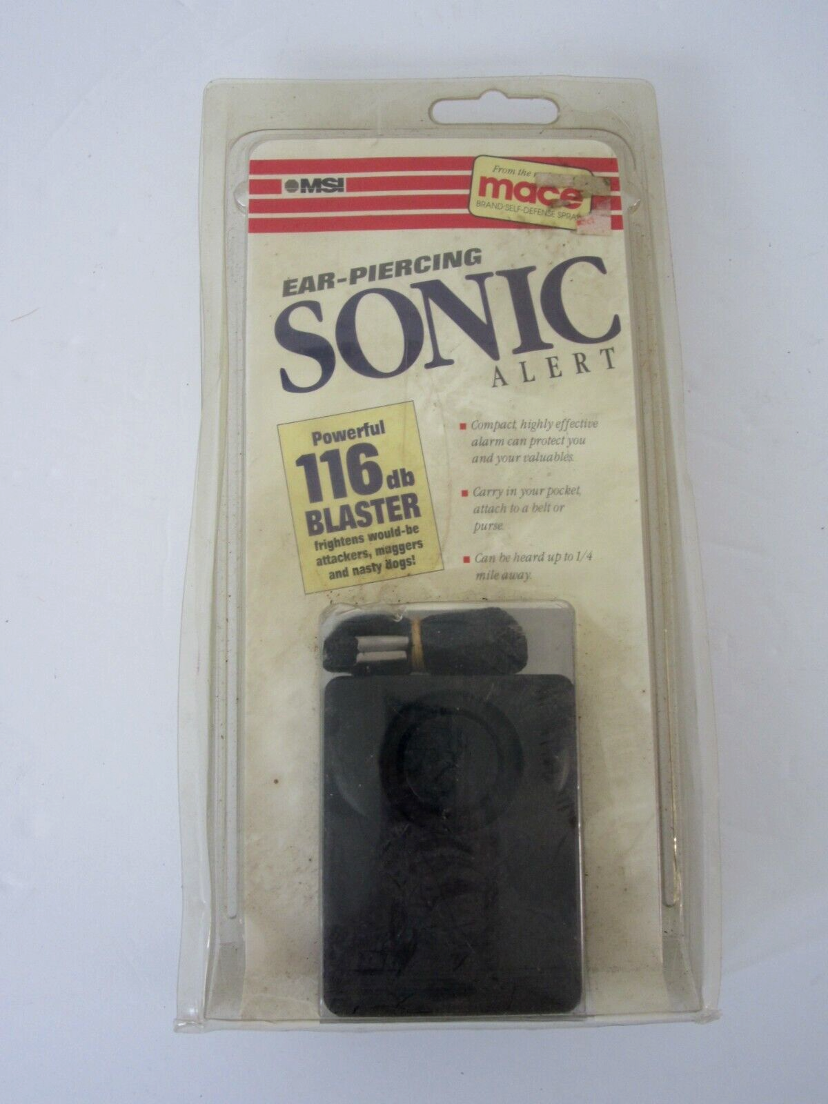 Sonic Personal Body Alarm Alert - MSI Ear Piercing 116 db Blaster NOS ...