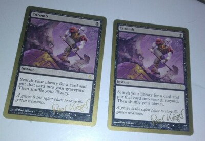 Magic the Gathering MTG Gold Bordered Worlds Entomb (2) | eBay