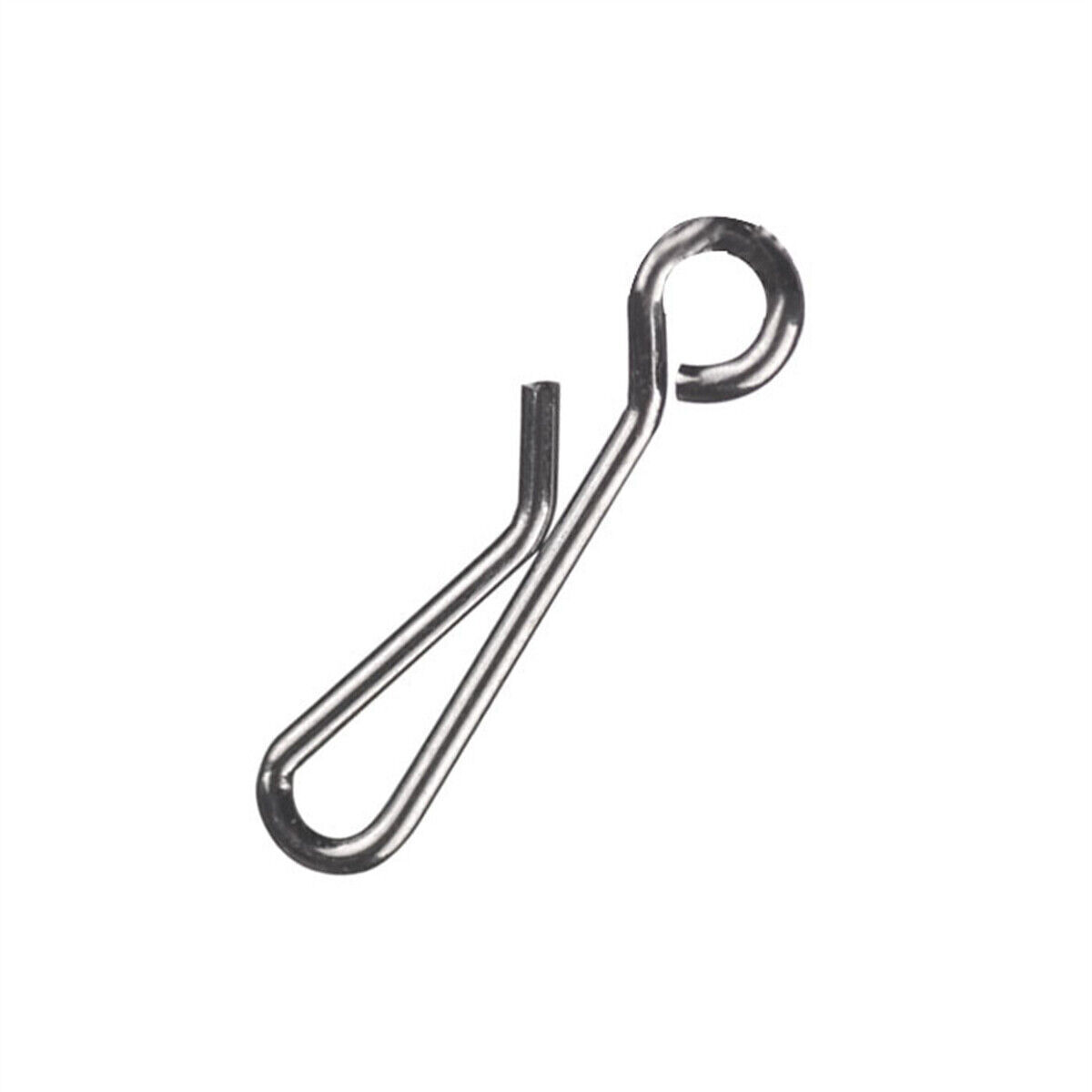 100pcs Fast Fishing Swivel Snap Clips Stainless Steel Swivels Snap Size ...