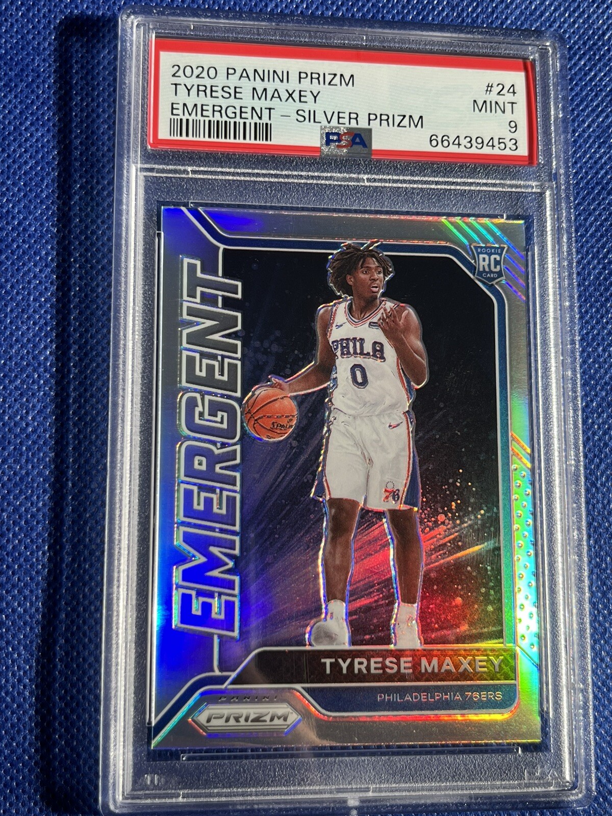 2020-21 Panini Prizm - Emergent Silver Prizm #24 Tyrese Maxey (RC) for ...