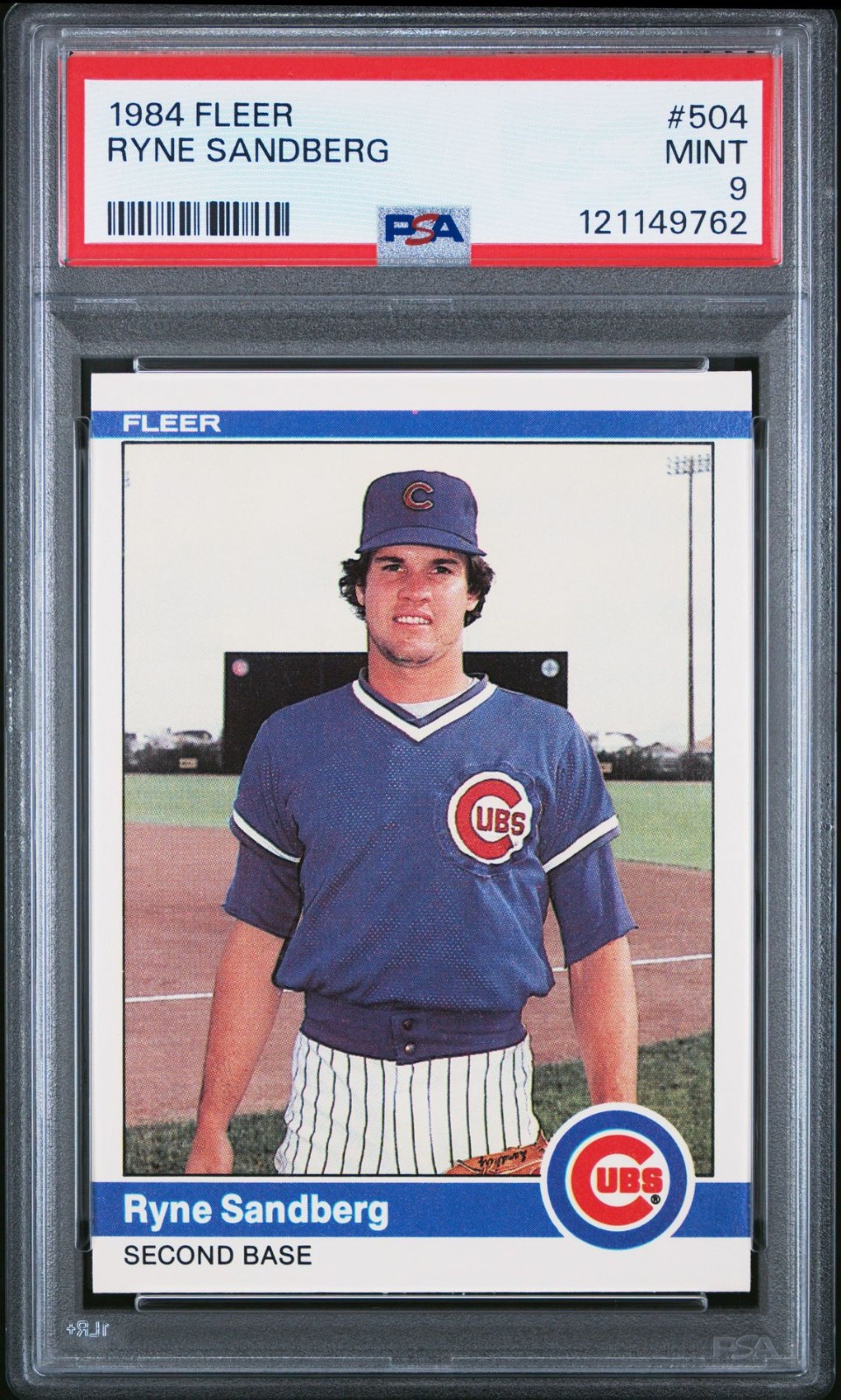 1984 FLEER RYNE SANDBERG #504 * CUBS * HOF * MINT PSA 9 | eBay