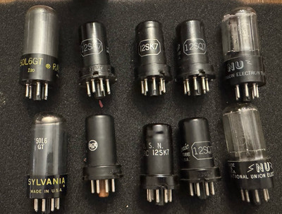 12SA7 12SK7 12SQ7 35Z5GT 50L6GT NOS Classic Radio Set Of 5 Audio Tubes ...