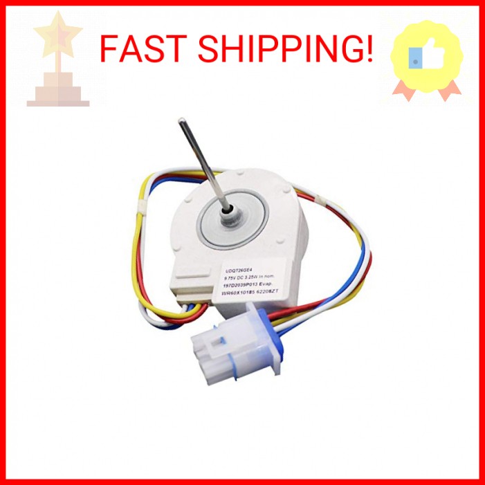 WR60X10185 Evaporator Fan Motor for General Electric Refrigerator by ...