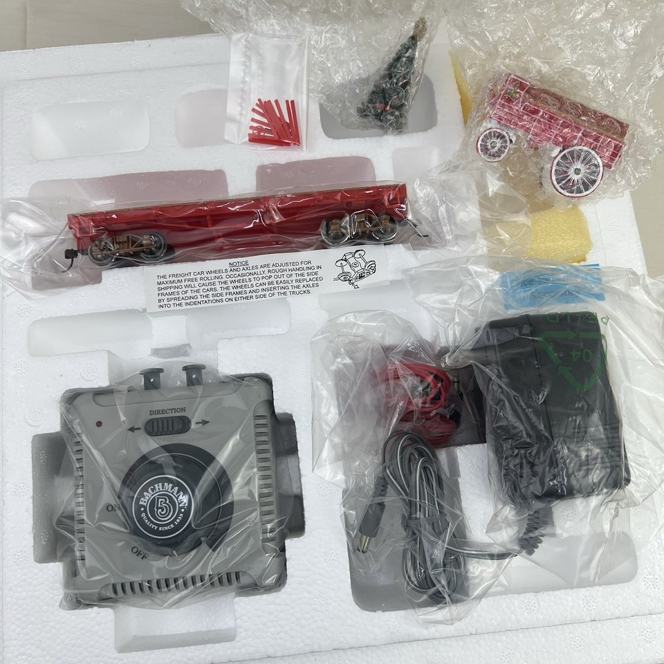 Vtg Bachmann Hawthorne Village Holiday Express Budweiser Train Set 7 ...