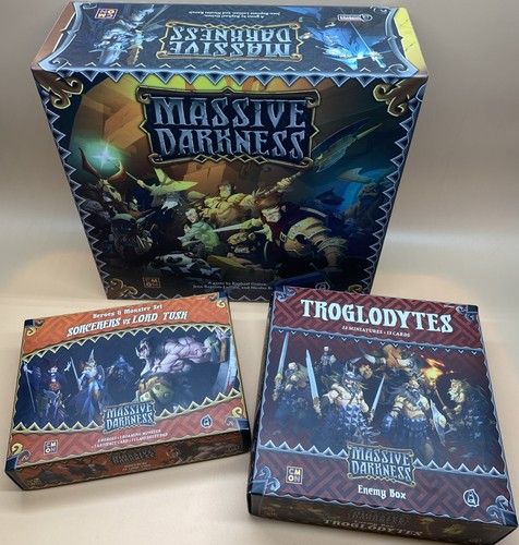 Massive Darkness (Original) Board Game + Enemy Box & Heroes & Monsters ...