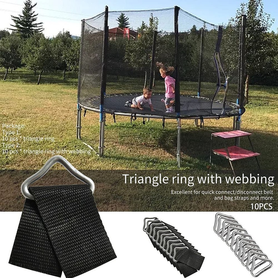 Trampoline Triangle Buckle, 10pcs Triangle Rings, High Strength Metal ...