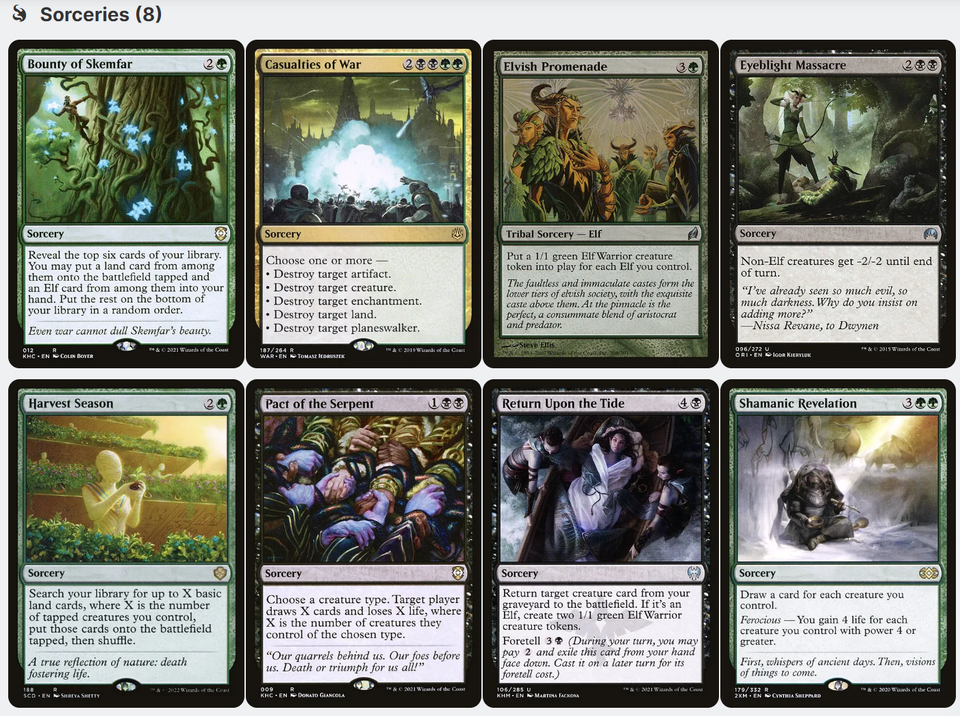 Lathril, Blade of the Elves ELITE Elf Tribal Magic MTG Custom Commander ...