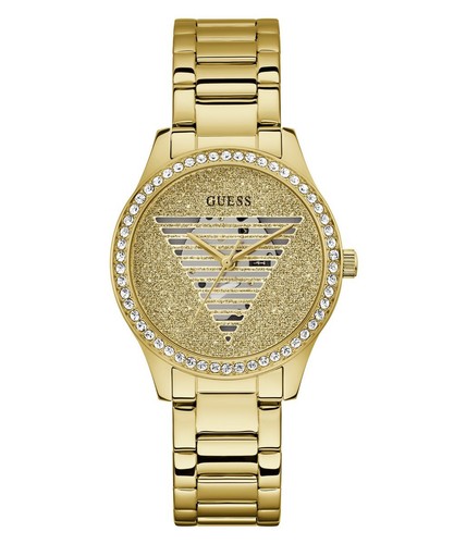 GUESS Uhr Lady Idol Ref. GW0605L2 Edelstahl/vergoldet, Neu Full Set ...