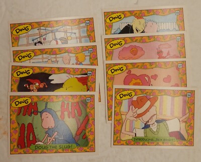 Vintage Doug (Animated TV Show) Trading Cards Lot of 8 c.1993 Topps | eBay