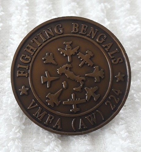 AUTHENTIC USMC VMFA (AW) 224 DELIBERATE GUARD SILVER WAKE RARE ...