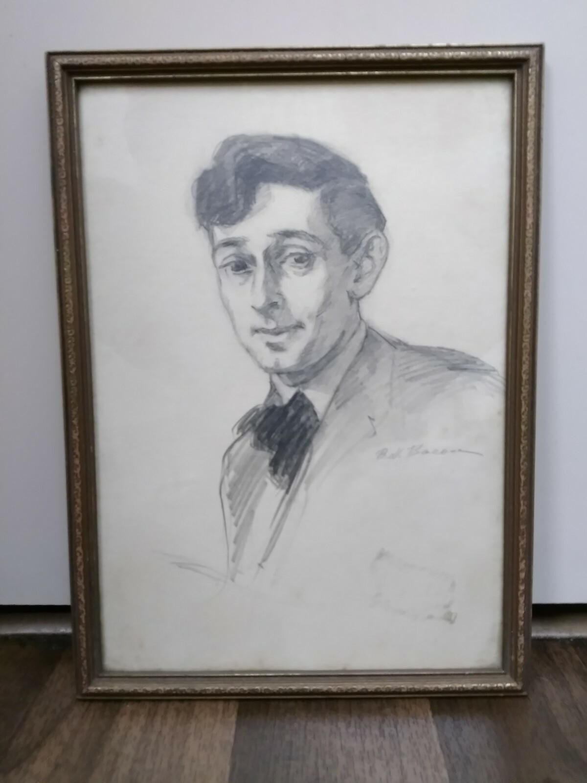 Pencil drawing portrait antique The H. Lieber Company located in ...