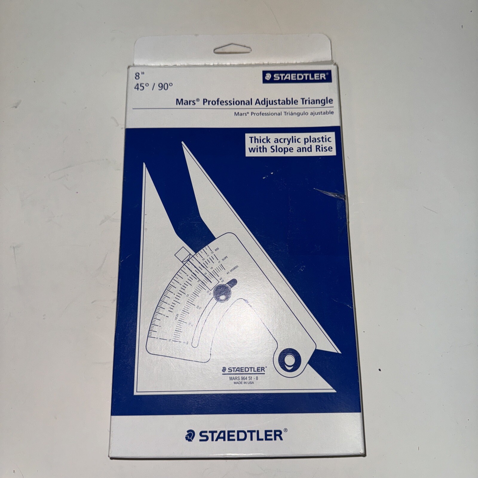 Staedtler Mars Adjustable Triangle with Slope & Rise 8” - 964 51-8 | eBay