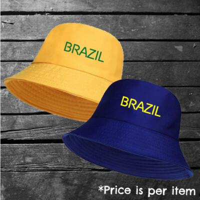 Brazil Bucket Hat Holiday Fishing Football Golf Festival One Size | eBay UK