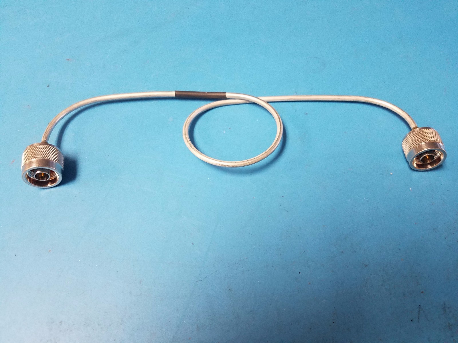 RF Semi Rigid Coax Cable with N Male connectors approximately 20 Inches ...