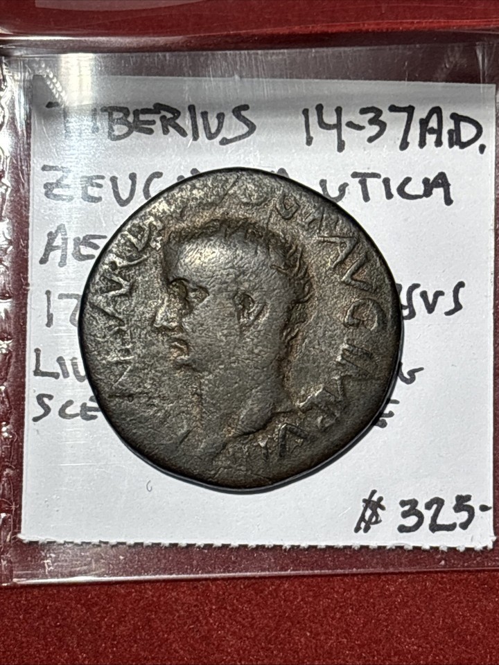 Tiberius Ae DuPondius Zeugitana Utica Reverse Livia | eBay