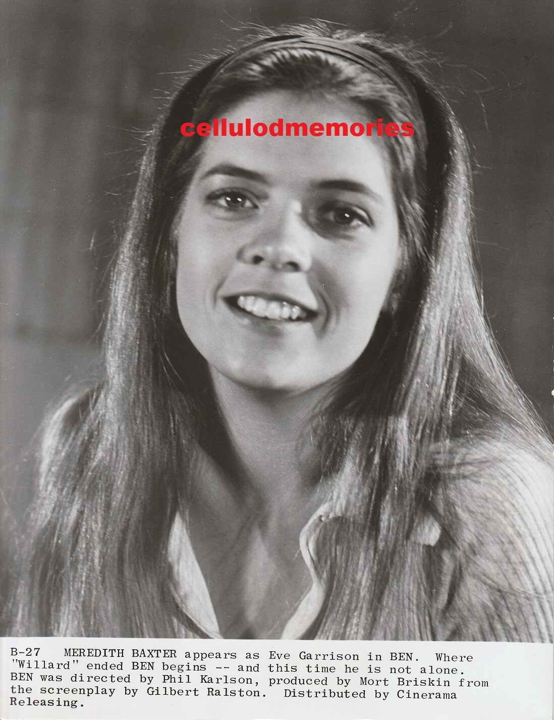 Robert Osborne Photo 1972 Ben Meredith Baxter # 27 | eBay