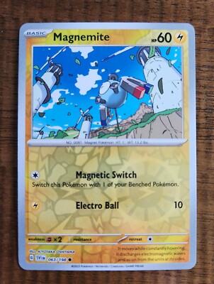 Pokemon TCG: Magnemite 63/198 Reverse Holo Scarlet & Violet 2023 FREE ...