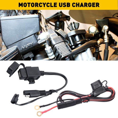 Waterproof to / USB SAE Charger for Motorcycle Adapter Cable Phone ...
