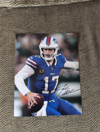 Josh Allen Autographed Signed 8x10 Photo Buffalo Bills NFL MVP | eBay