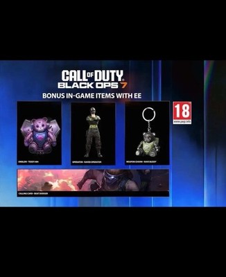 Call Of Duty Black Ops 7 Rave Rider Skin Bundle Rare (EE Exclusive) UK ...