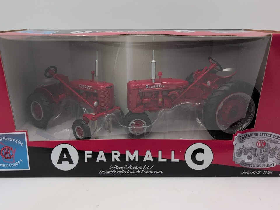 1/16 Ertl Farm Toy Farmall A & C Tractor 2 Piece Collectors Set | eBay