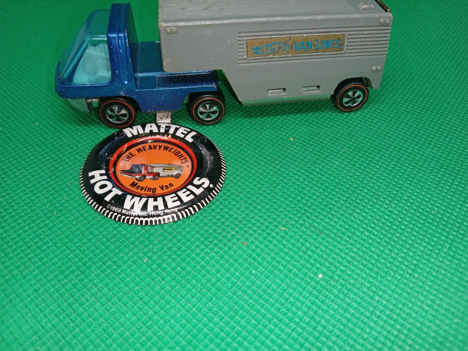 Vintage Hot Wheels Redline The Heavyweights Moving Van Lines "Blue ...