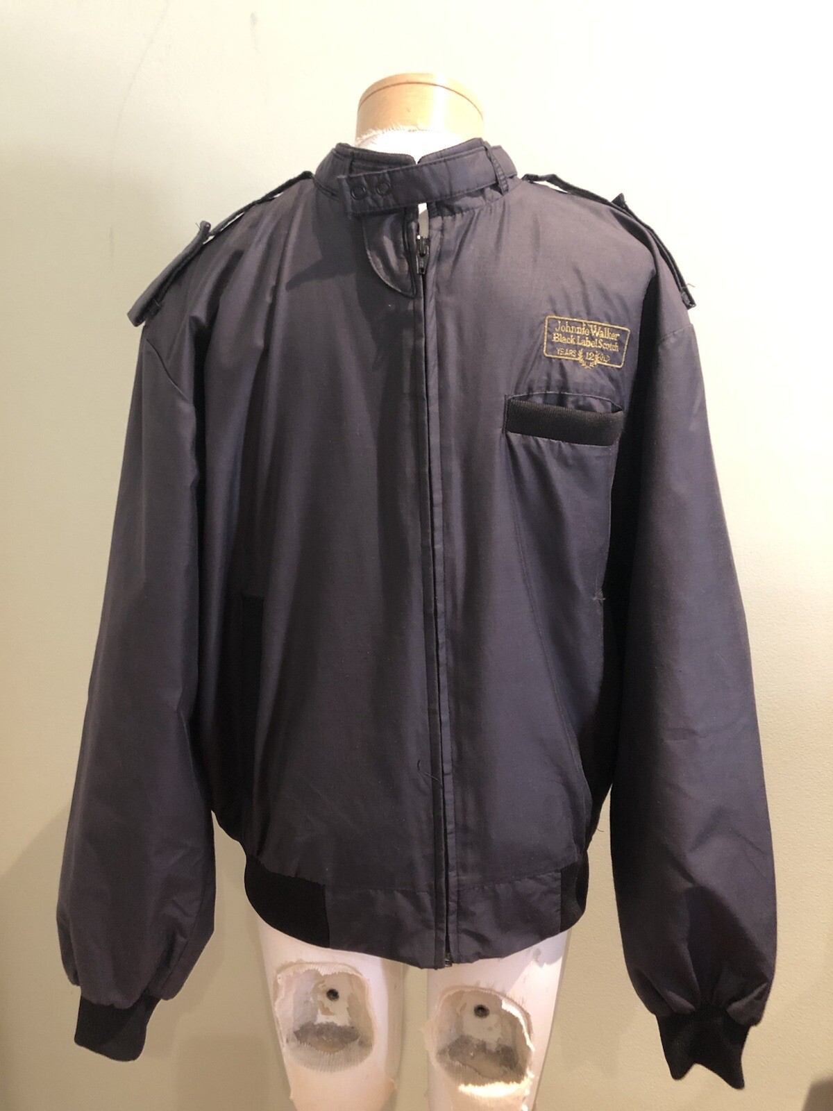 Johnnie walker black label scotch zip up jacket - Gem