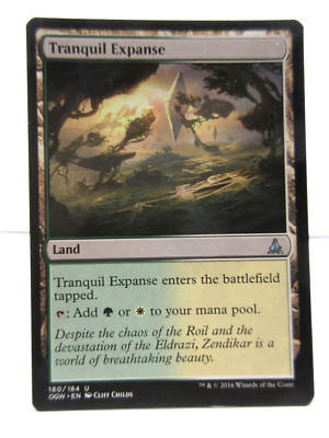 Magic The Gathering Card One (1) Tranquil Expanse Land Excellent ...