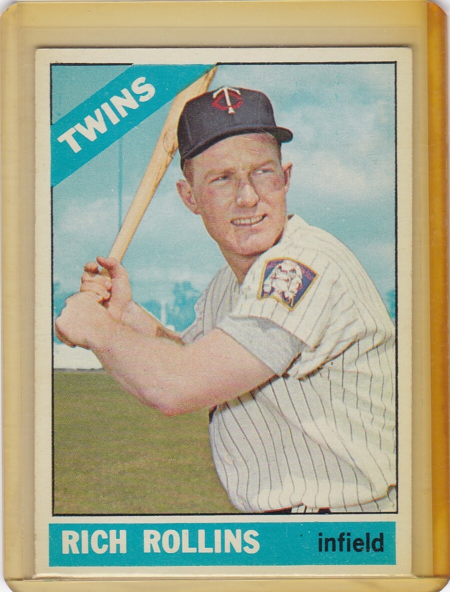 1966 Topps Baseball Card #473 Rich Rollins Minnesota Twins - ExMt-NrMt ...