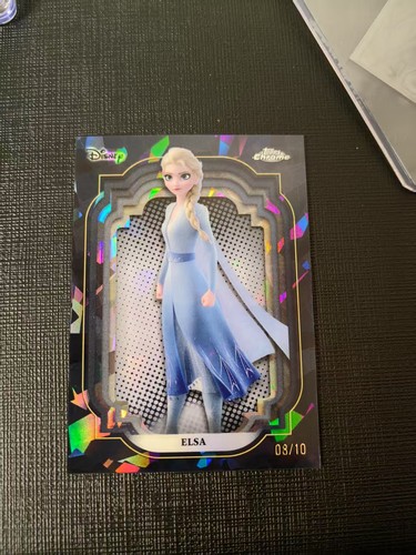 ELSA 2024 TOPPS CHROME DISNEY SAPPHIRE BLACK CRACKED ICE 8/10 | eBay