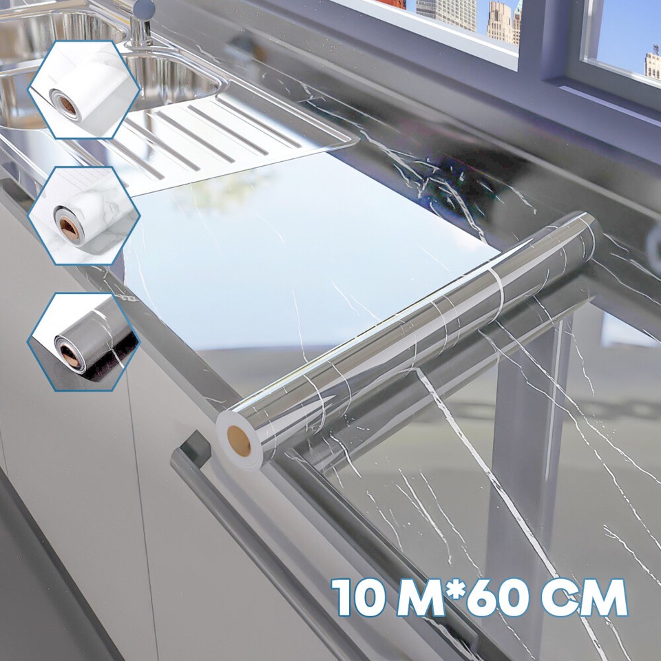 Self Adhesive Kitchen Worktop Covering Vinyl Wrap Cupboard Door Marble ...